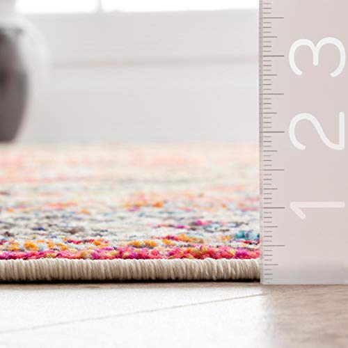 nuLOOM Elenor Vintage Area Rug, 6' 7" x 9', Orange