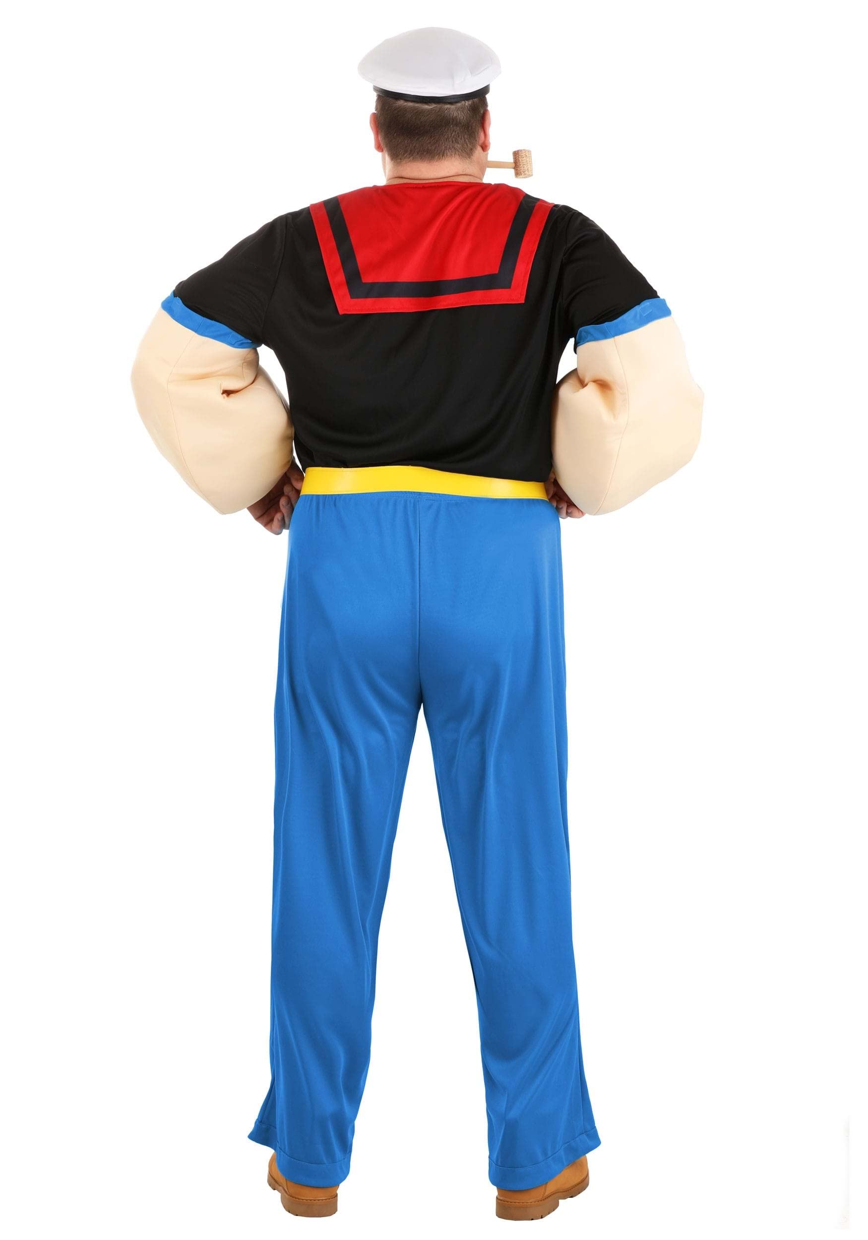 Fun Costumes Mens Plus Size Deluxe Popeye The Sailor Man Costume with Hat and Pipe, Halloween Outfit for Adults 4X