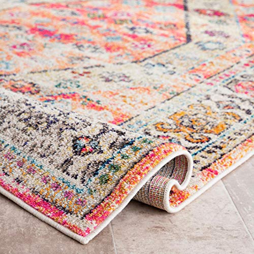 nuLOOM Elenor Vintage Area Rug, 6' 7" x 9', Orange