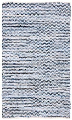Safavieh Montauk Collection 5' x 8' Blue MTK423L Handmade Area Rug