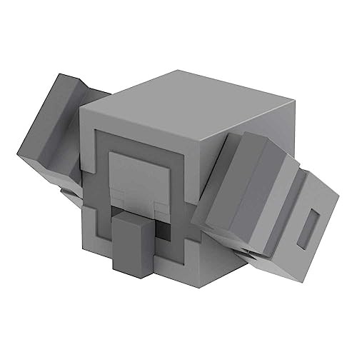 Mattel Minecraft Legends Action Figure, Cobblestone Golem with Attack Action & Accessory, Collectible Toy, 3.25-inch