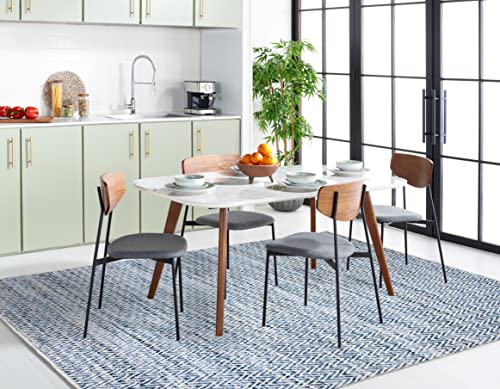 Safavieh Montauk Collection 5' x 8' Blue MTK423L Handmade Area Rug
