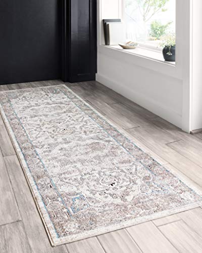 Loloi Dante DN-05 Ivory Transitional Area Rug 7'-10" x 10'-6" Ivory/Stone
