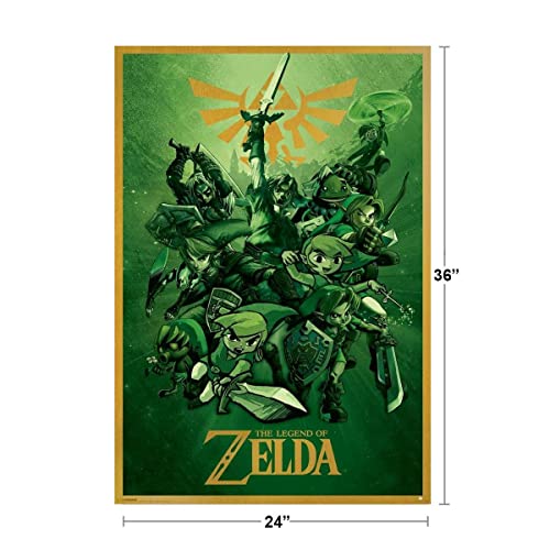 Pyramid America The Legend of Zelda Nintendo Video Game Cool Wall Decor Art Print Poster 24x36