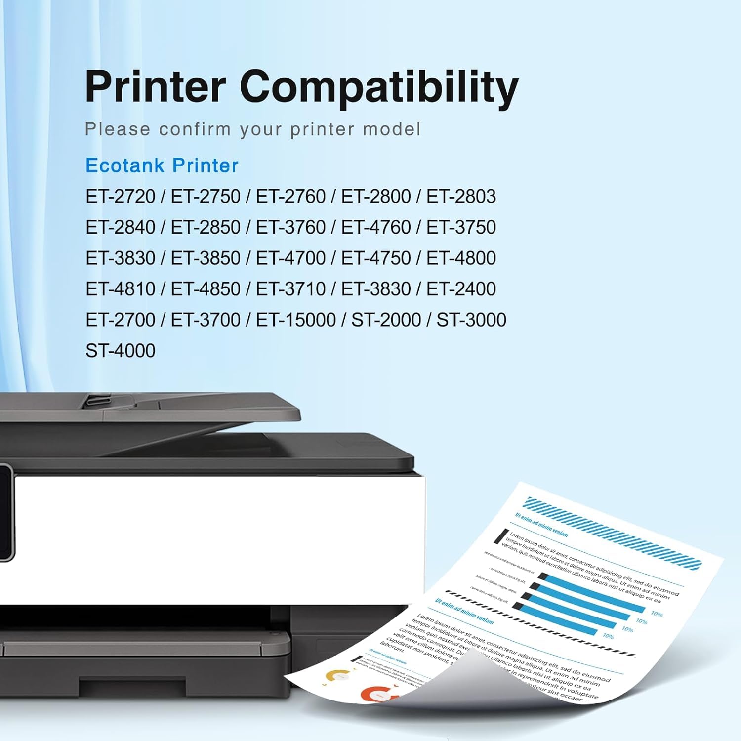 St@r ink Compatible Ink Bottle Replacement for Epson 502 522 Color for EcoTank ET-2760 ET-2720 ET-2800 ET-2750 ET-3760 ET-4760 ET-3750 ET-2850 ET-3850 ET-15000 ET-4750 ST-2000 printer(C/M/Y) 3 Bottles