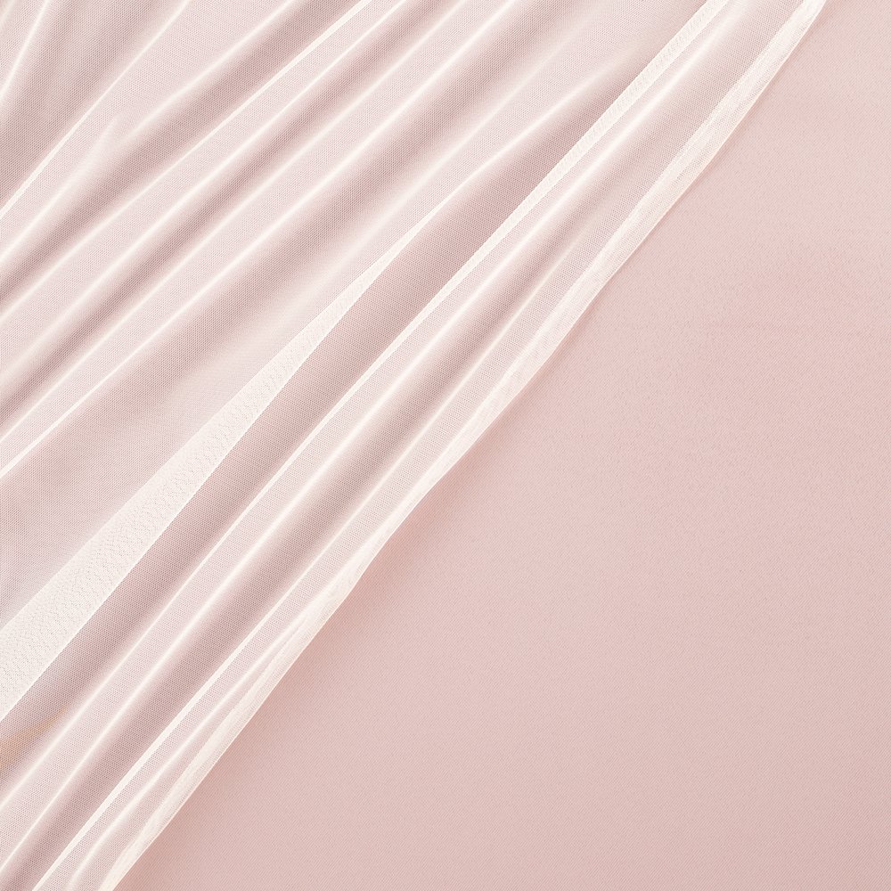 Exclusive Home Catarina Layered Solid Room Darkening Blackout and Sheer Grommet Top Curtain Panel Pair, 52"x84", Rose Blush