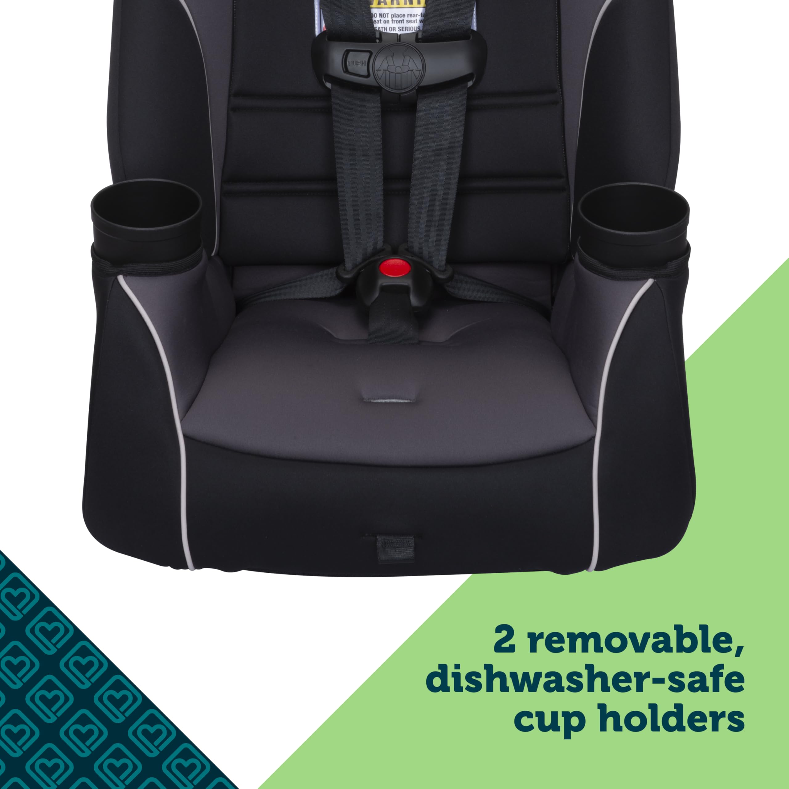 Safety 1st Crosstown All-in-One Convertible Car Seat, Rear-Facing 5-40 pounds, Forward-Facing 22-65 pounds, and Belt-Positioning Booster 40-100 pounds, Seal