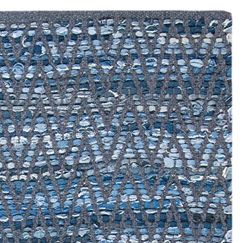 SAFAVIEH Montauk Collection 3' x 5' Blue MTK415L Handmade Area Rug