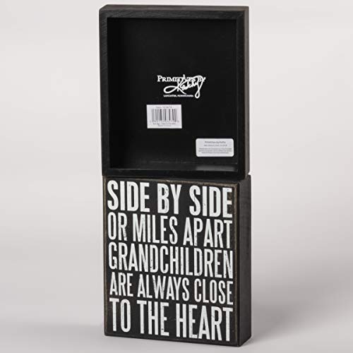 Primitives by Kathy Classic Box Sign, 6 x 7-Inches, Grandchildren