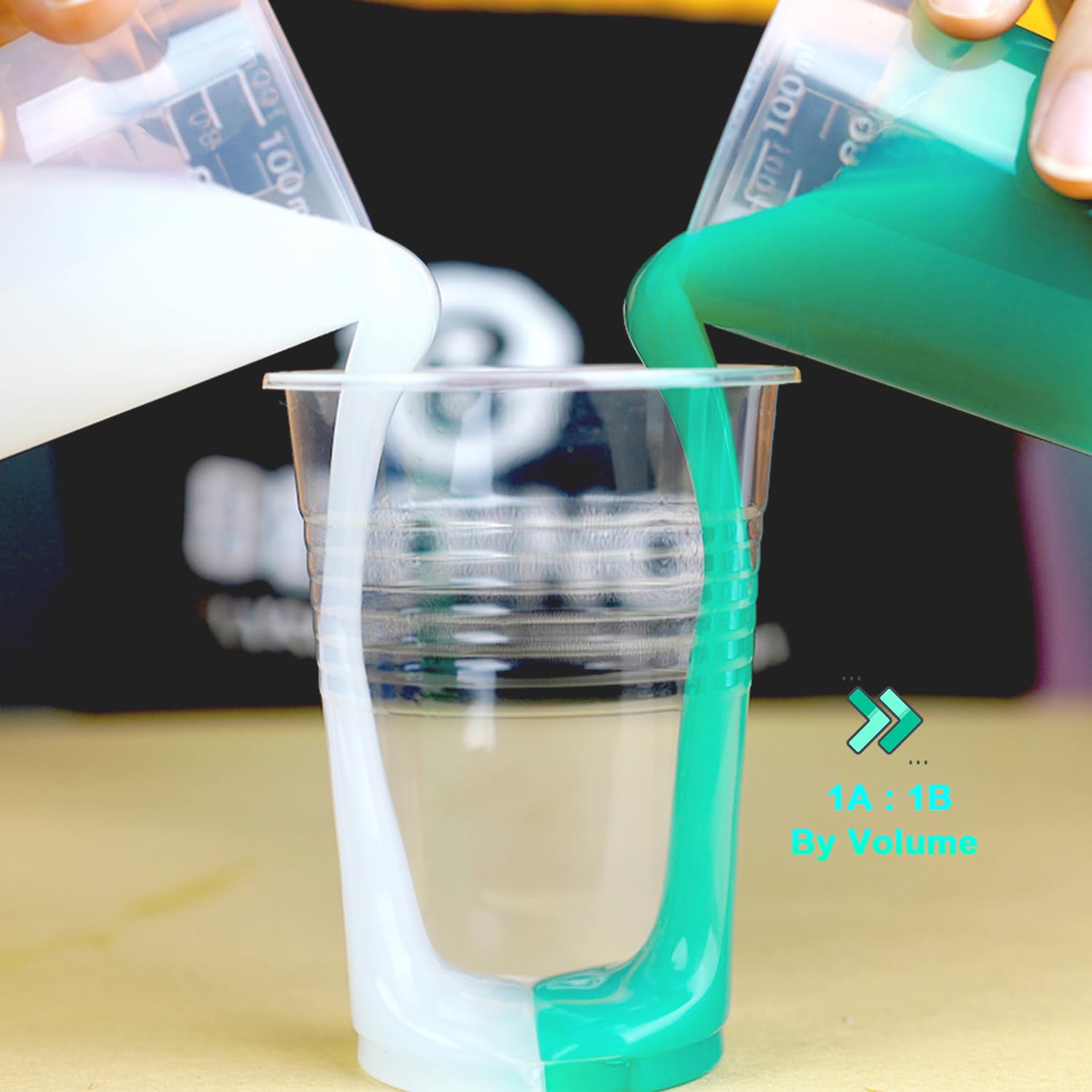 BBDINO Super Elastic Silicone Mold Making Kit, Mold Making Silicone Rubber 70.56 oz, Liquid Silicone Rubber, Ideal for Casting 3D Resins Molds| Silicone Molds| Food Molds 1:1 by Volume, Jade Green