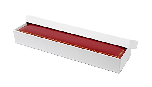 Novel Box Jewelry Bracelet Box in Red Leather + Custom NB Pouch