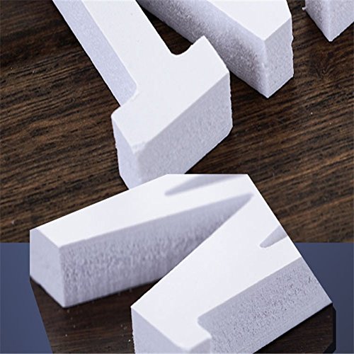 IronBuddy Mr Mrs Sign Letters 3D White Wooden Letters Decoration Wooden Mr and Mrs Letters for Party Wedding Table Decoration Photo Props (White)