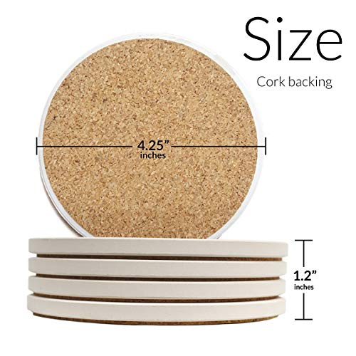 CoasterStone Absorbent Sand Dollar Drink Coasters