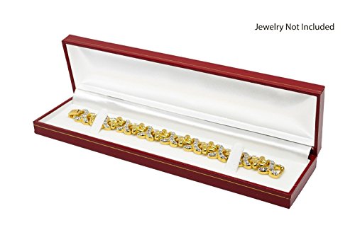 Novel Box Jewelry Bracelet Box in Red Leather + Custom NB Pouch