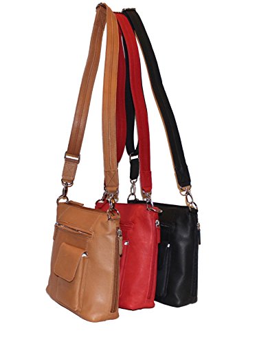 GTM Gun Tote'n Mamas Concealed Carry Flat Sac Handbag, Black, Small