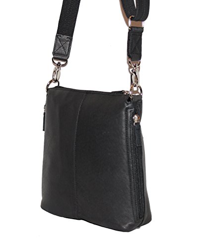 GTM Gun Tote'n Mamas Concealed Carry Flat Sac Handbag, Black, Small