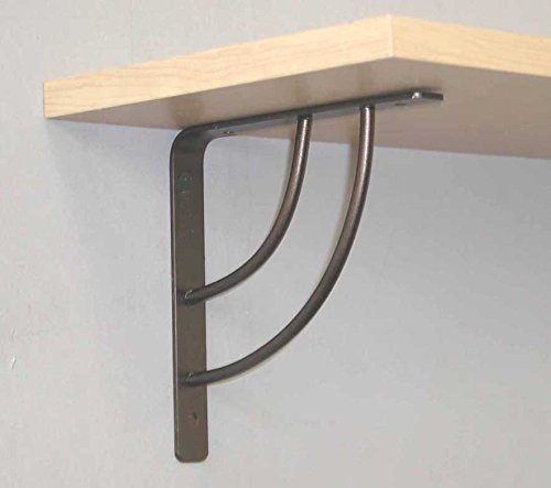 John Sterling Milano Style Decorative Shelf Bracket, 6-inch, Bronze, RP-0087-6BRZ
