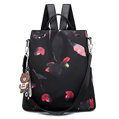 Freie Liebe Anti-theft Backpack Nylon BackPacks Handbags for Women School Travel Rucksack Lightweight Shoulder Bags