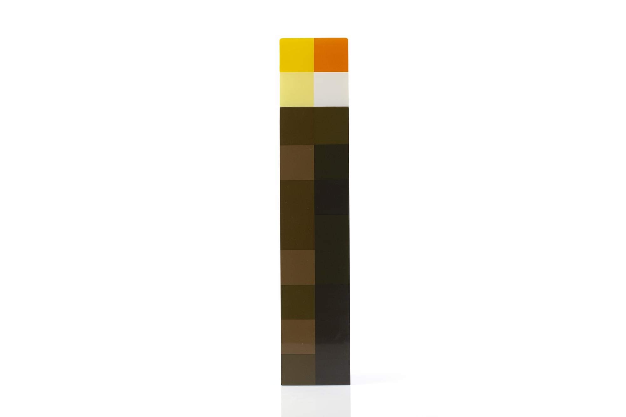 Minecraft Brownstone Torch Lamp | 11.5 Inch LED Night Light | USB Charging Port (USB cable not included)