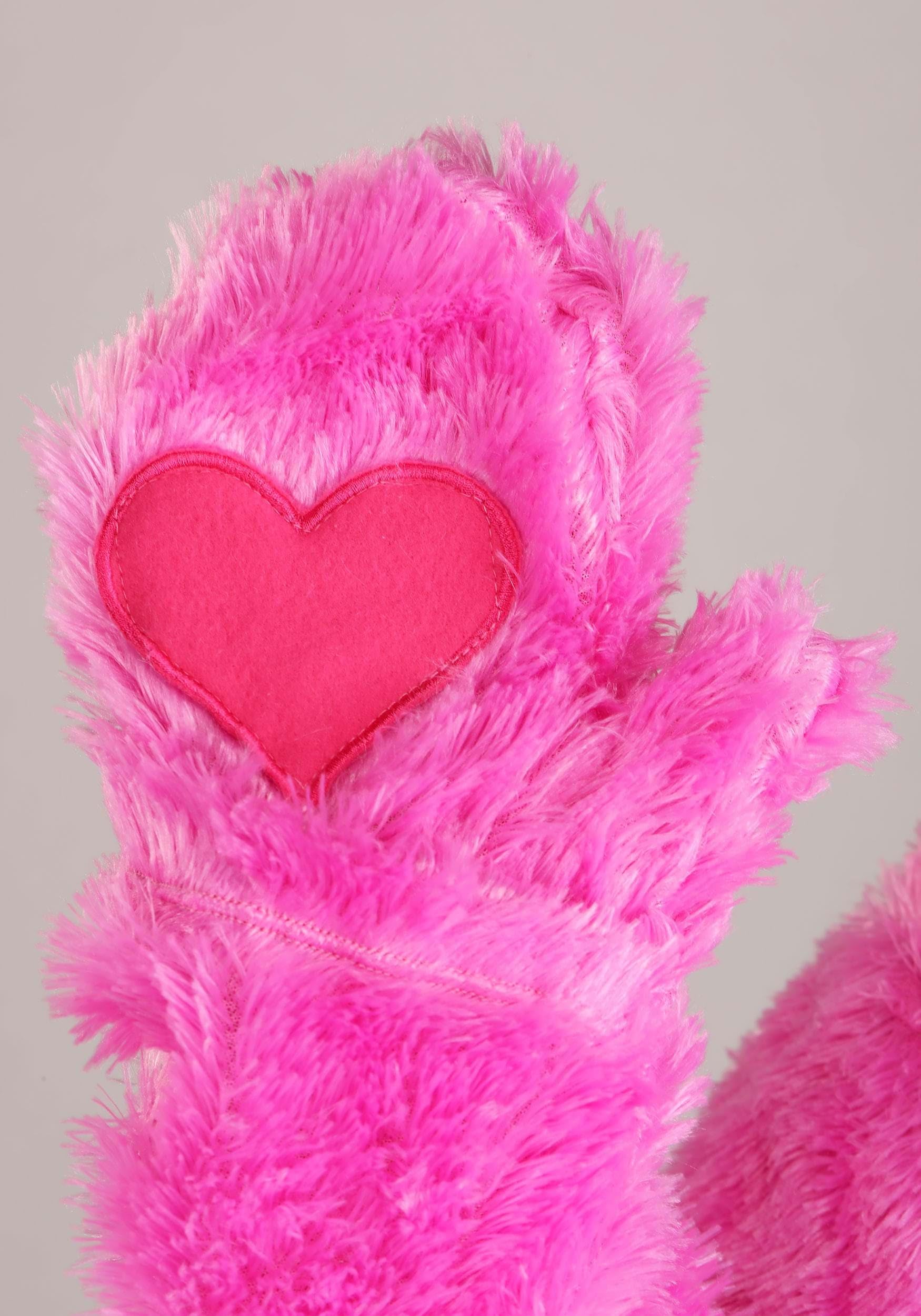 Fun Costumes Cheerful Care Bears Adult - Classic Costume, Fuzzy Halloween Jumpsuit - 3X-Large - Pink