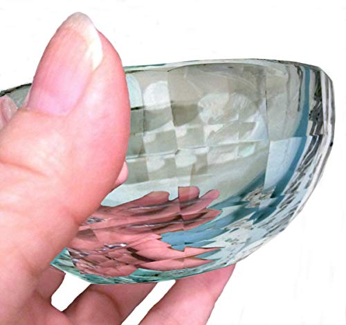Amlong Crystal Clear Faceted Crystal Mini Bowl 3 Inch