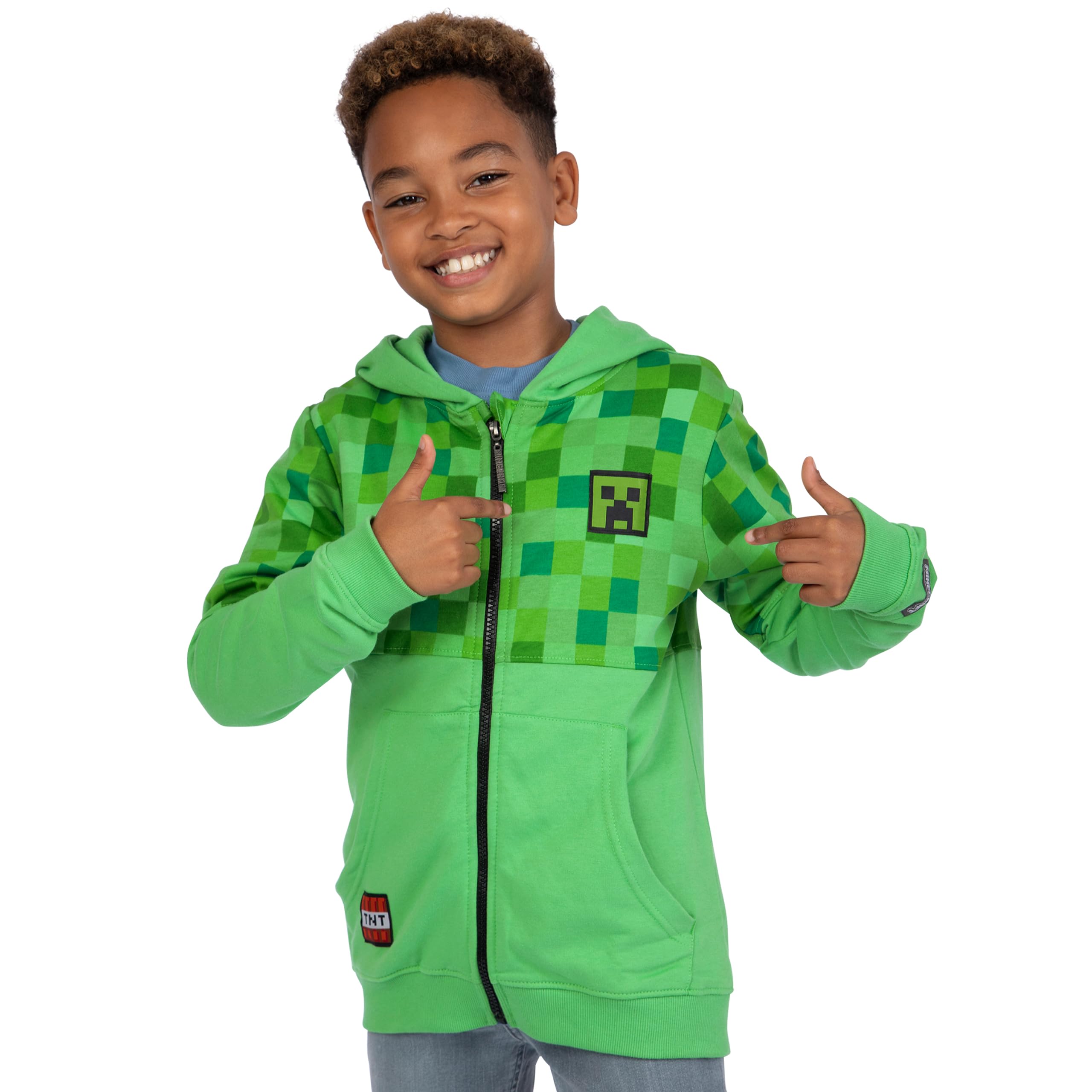 Minecraft Minecraft Merchandise Boys Green 7 Hoodie