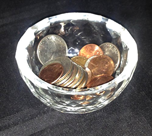 Amlong Crystal Clear Faceted Crystal Mini Bowl 3 Inch
