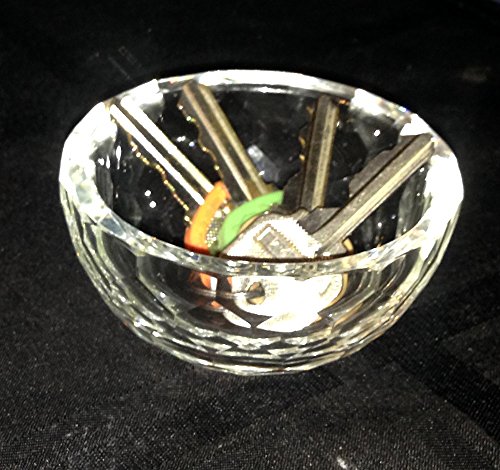 Amlong Crystal Clear Faceted Crystal Mini Bowl 3 Inch
