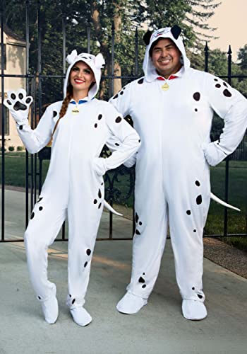 Fun Costumes Plus Size Disney 101 Dalmatians Pongo Costume, One-Piece Jumpsuit for Cosplay, Dress-Up & Halloween 5X White
