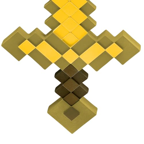 Disguise Minecraft Gold Sword, Official Minecraft Costume Accessory for Kids, One Size