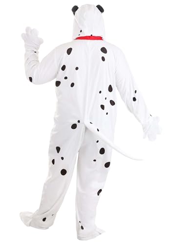 Fun Costumes Plus Size Disney 101 Dalmatians Pongo Costume, One-Piece Jumpsuit for Cosplay, Dress-Up & Halloween 5X White