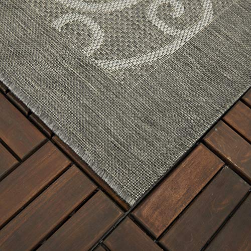 Balta Rugs Miller Scroll Flatweave Indoor/Outdoor Area Rug