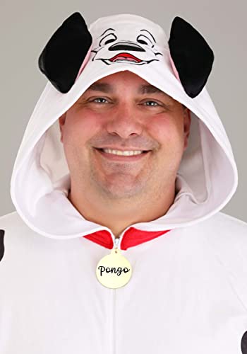 Fun Costumes Plus Size Disney 101 Dalmatians Pongo Costume, One-Piece Jumpsuit for Cosplay, Dress-Up & Halloween 5X White