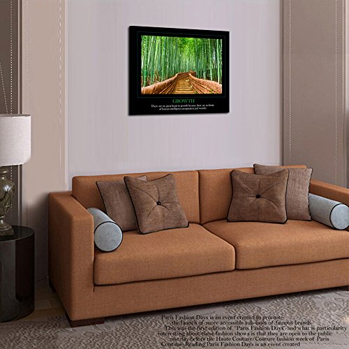 Kreative Arts Motivational Self Positive Office Quotes Inspirational Bamboo Growth Poster Canvas Prints Wall Art for Walls Decoration 20x24inch (Growth)