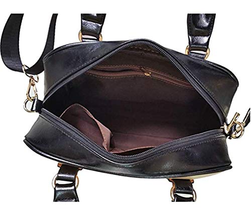 Jack and Sally Womens Leather Handbags Totes Top Handle Shoulder Bag Satchel Ladies Purses With Shoulder Strp (13#)