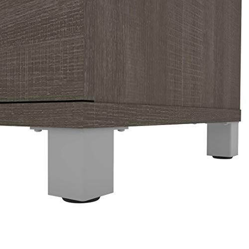 Bestar L Shaped Computer Desk with Storage, 72-inch Corner Desk with Storage, Desk for Office