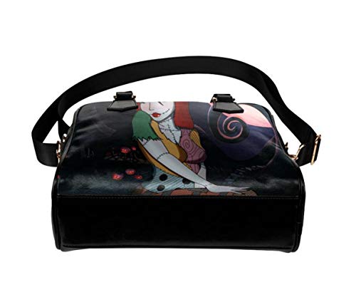 Jack and Sally Womens Leather Handbags Totes Top Handle Shoulder Bag Satchel Ladies Purses With Shoulder Strp (13#)