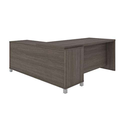 Bestar L Shaped Computer Desk with Storage, 72-inch Corner Desk with Storage, Desk for Office