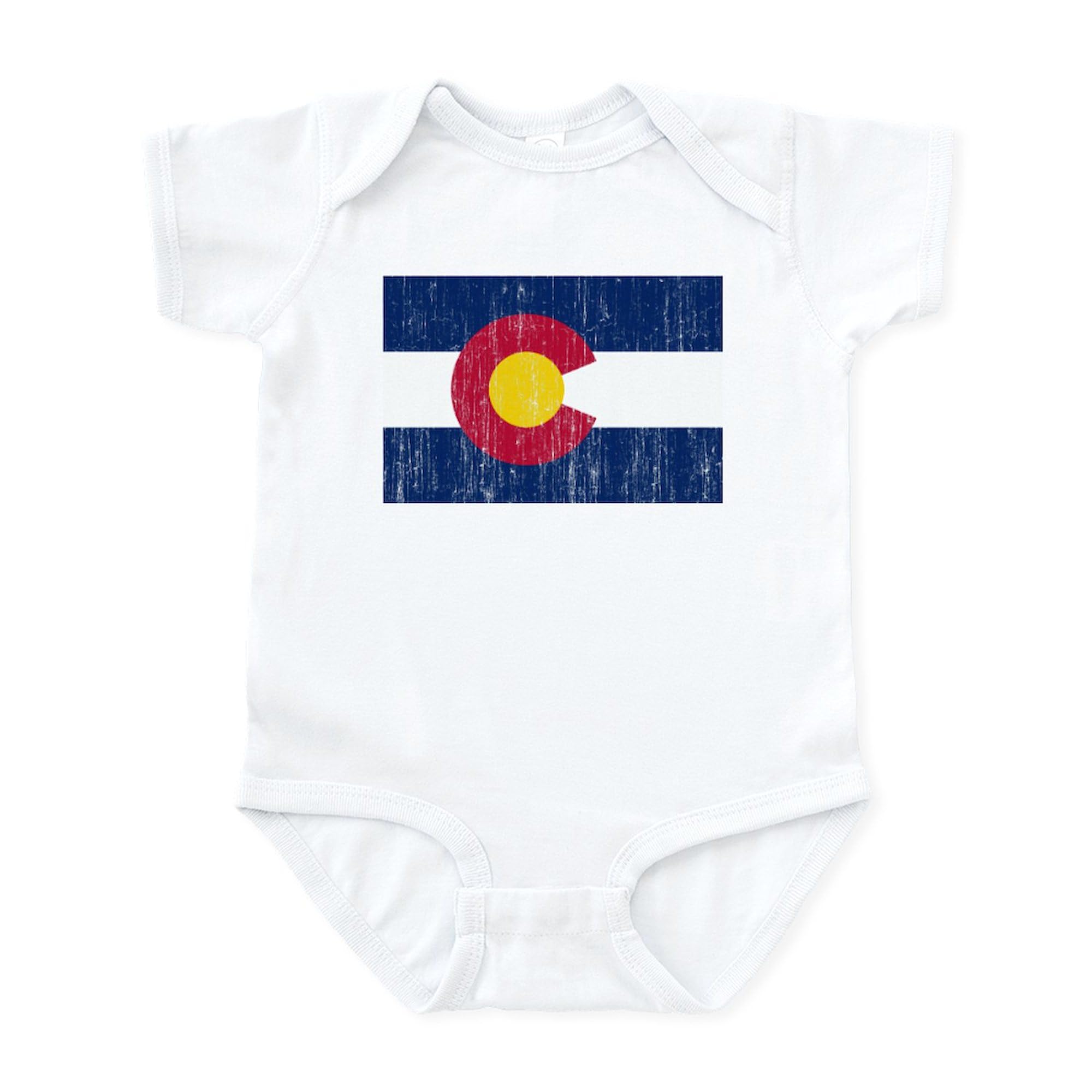 CafePress Colorado Flag Infant Bodysuit Cute Infant Bodysuit Baby Romper