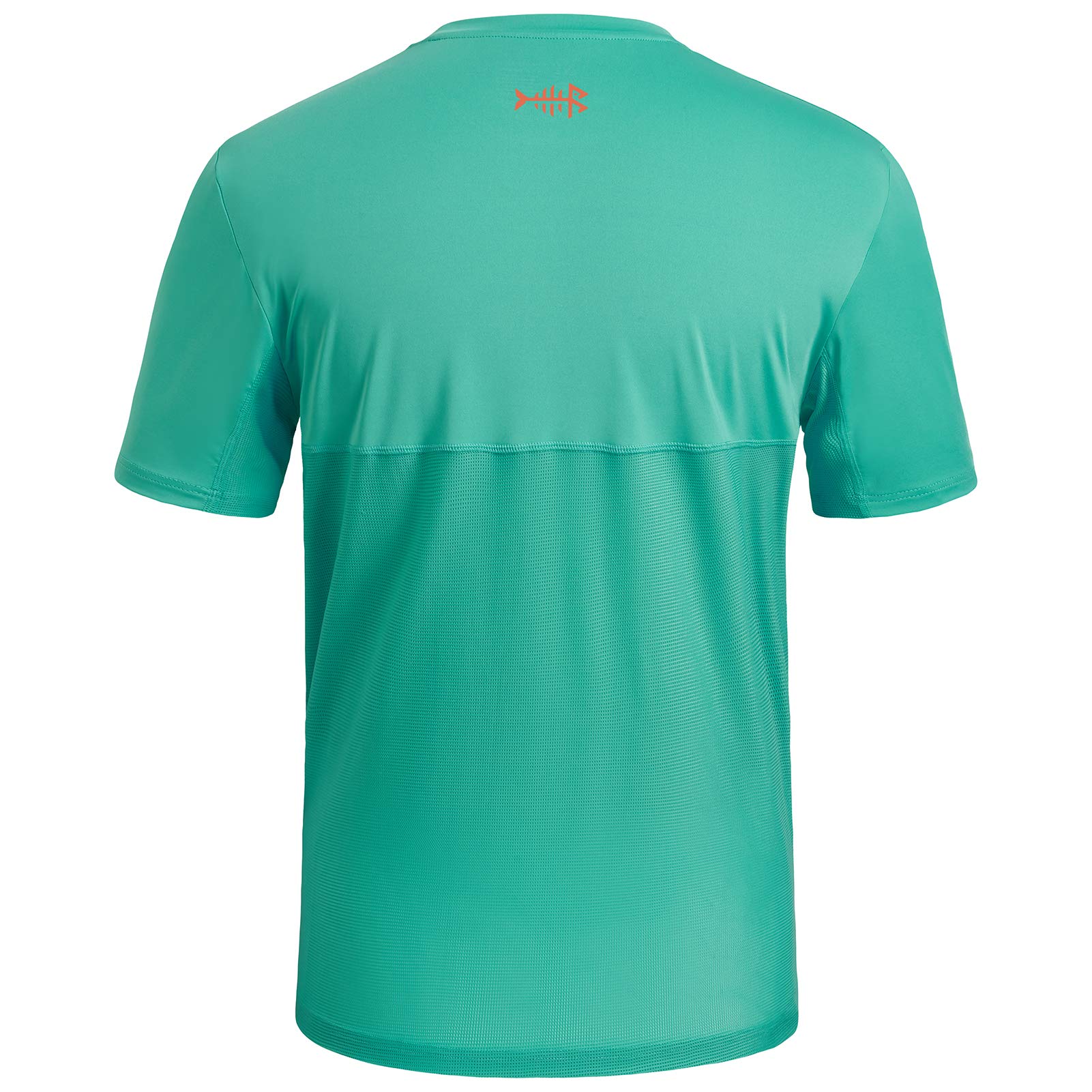 BASSDASH Men’s UPF 50+ Sun Protection Fishing Shirt Short Sleeve UV T-Shirt