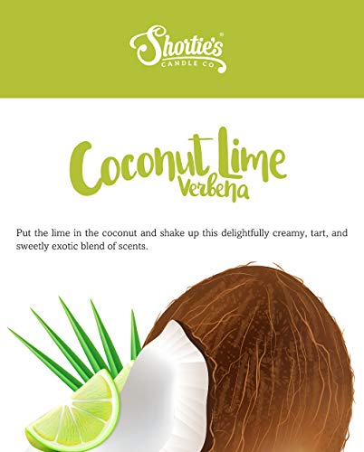 Shortie's Candle Company Coconut Lime Verbena Wax Melts Bulk Pack - Formula 117-4 Highly Scented Bars - Made with Natural Oils - Fruit & Berry Air Freshener Cubes Collection