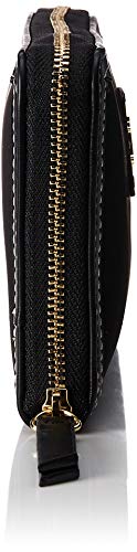 Tommy Hilfiger womens Julia Large Nylon Zip Wallet, Black, One Size US