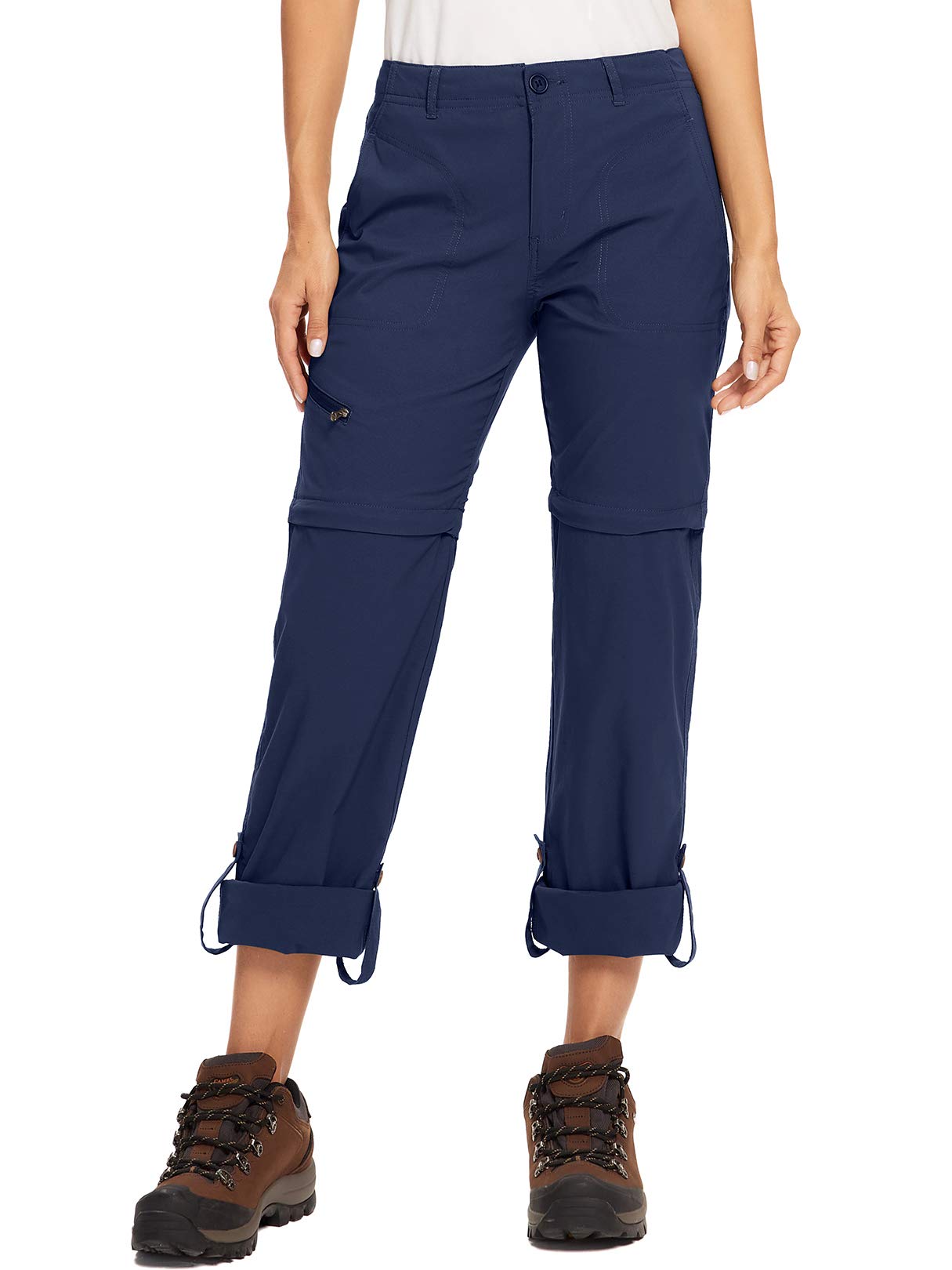 Women's Hiking Pants Convertible Lightweight Quick Dry Outdoor Travel Camping Safari Pants,2192,Blue,2