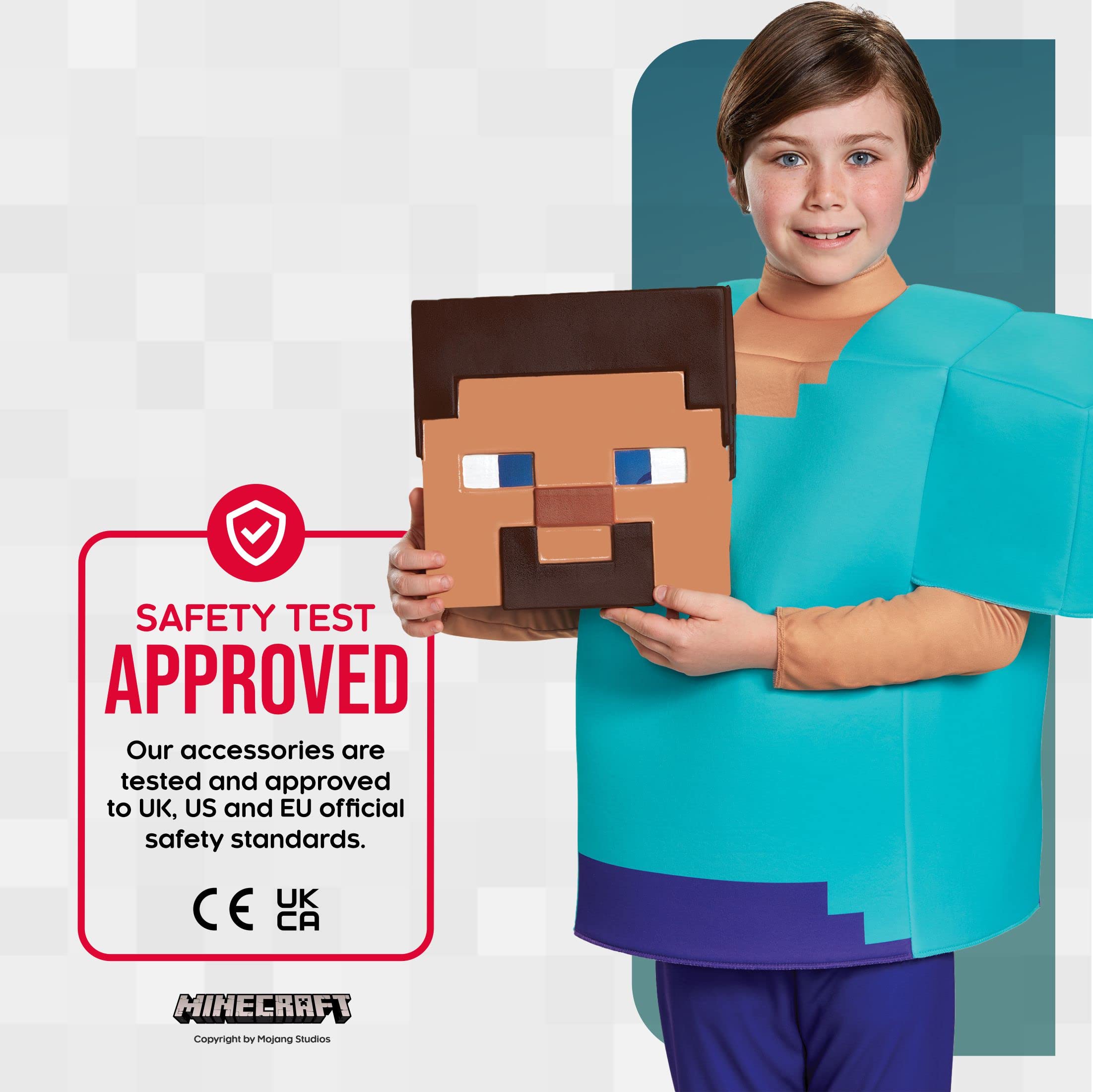 Steve Classic Minecraft Costume, Multicolor, Medium (7-8)