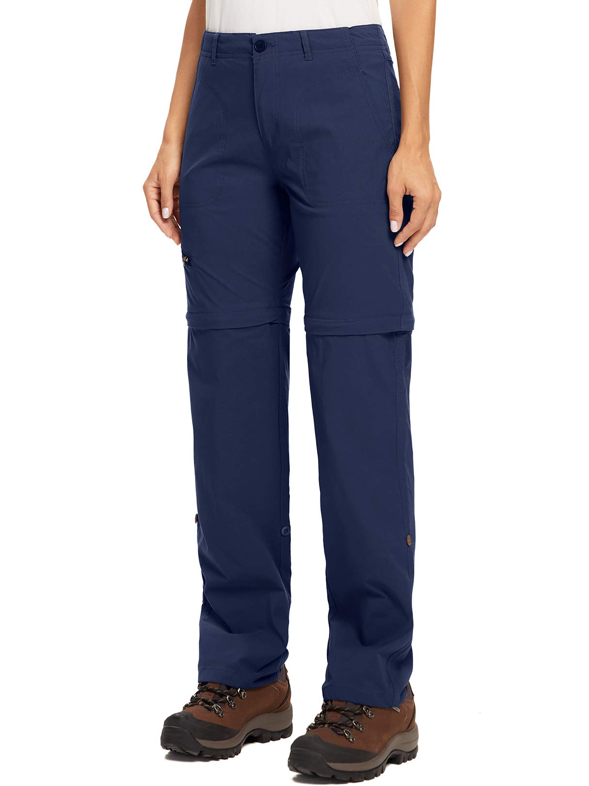 Women's Hiking Pants Convertible Lightweight Quick Dry Outdoor Travel Camping Safari Pants,2192,Blue,2