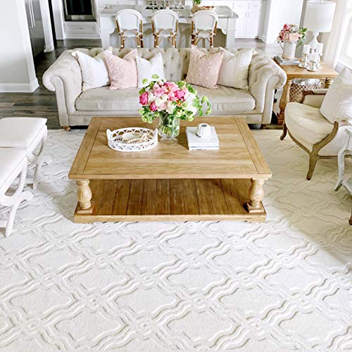 My Texas House by Orian Indoor/Outdoor Cotton Blossom Area Rug, 7'9" x 10'10", Natural