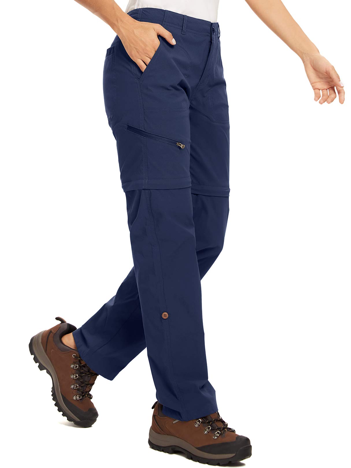 Women's Hiking Pants Convertible Lightweight Quick Dry Outdoor Travel Camping Safari Pants,2192,Blue,2