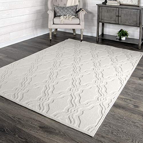 My Texas House by Orian Indoor/Outdoor Cotton Blossom Area Rug, 7'9" x 10'10", Natural