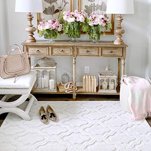 My Texas House by Orian Indoor/Outdoor Cotton Blossom Area Rug, 7'9" x 10'10", Natural