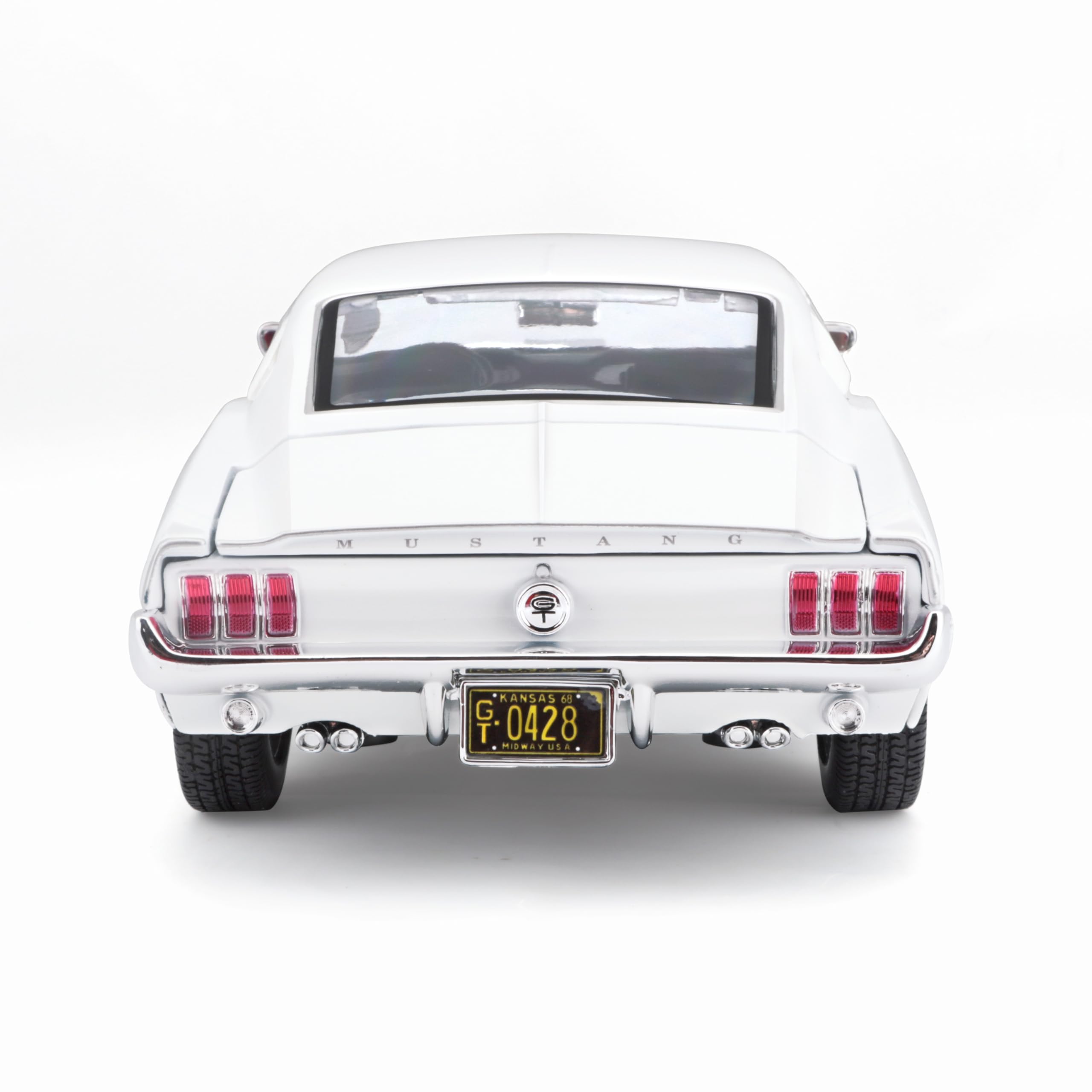 Maisto 1968 Ford Mustang GT Cobra Jet Hard Top 1/18 Scale Diecast Model Vehicle Blue
